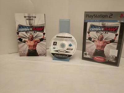 WWE SMACKDOWN VS RAW 2007 PLAYSTATION 2 PS2 PAL GAME COMPLETE MANUAL ...