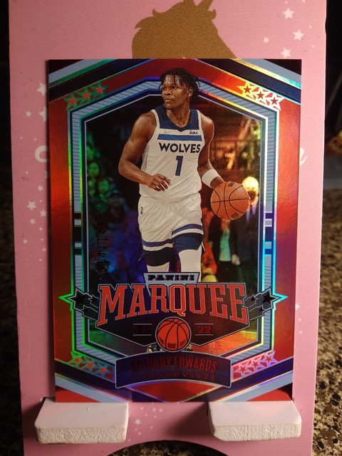 2021-22 Panini Chronicles - Marquee Red #355 Anthony Edwards /149 for ...