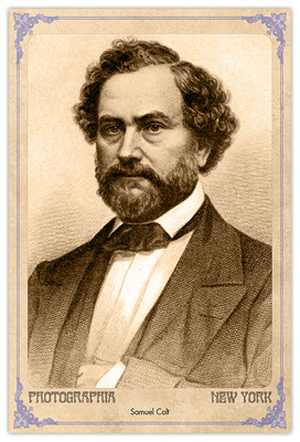 SAMUEL COLT Firearm Pioneer Inventor NRA Photograph A++ Reprint Cabinet ...