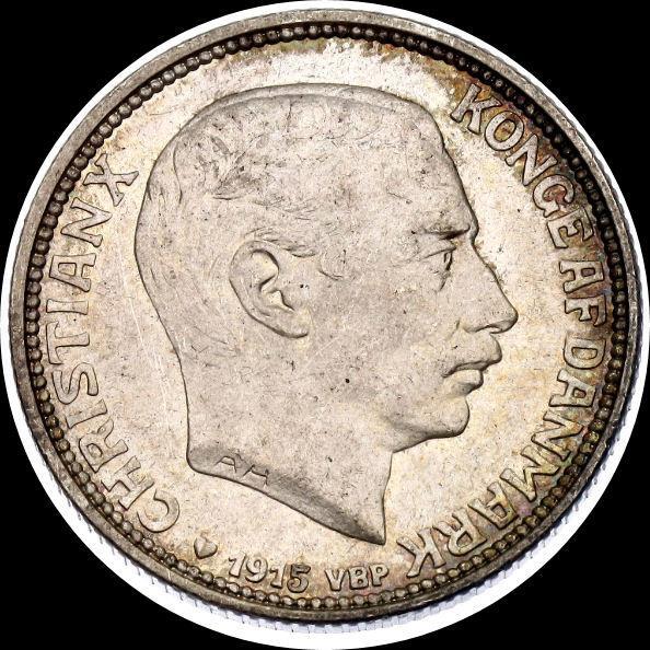 Denmark 1915 1 krone old world silver coin HIGH GRADE #5155 | eBay