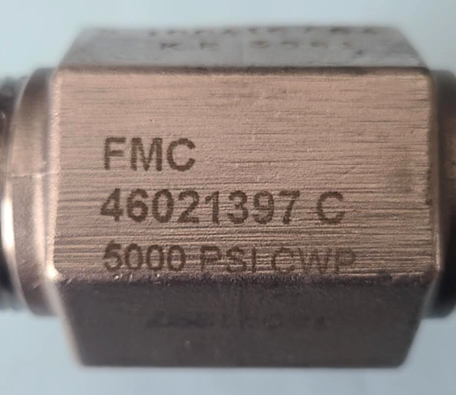 INVALCO FMC 3/4" TURBINE FLOW METER FMC 46021397 C / 5000 PSI CWP New ...