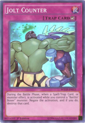 3 x Yu-Gi-Oh Card - WSUP-EN015 - JOLT COUNTER (super rare holo) - NM/M ...