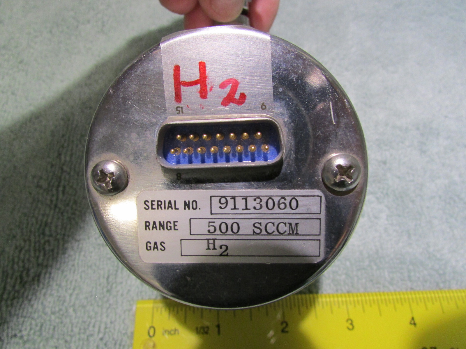 Matheson Mass Flowmeter Model 8142 With DB15M Connector Set up for H2 ...