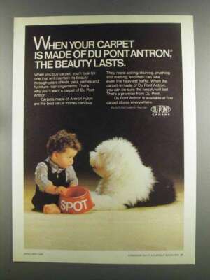 1982 Du Pont Antron Carpet Ad - The Beauty Lasts | eBay