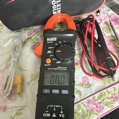 Klein Tools CL210 Digital Clamp Meter 400A AC Multimeter | eBay