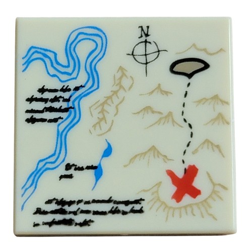 LEGO Map Tile 2x2 Tan 3068pb0148 Replacement Parts Pieces Stocking ...