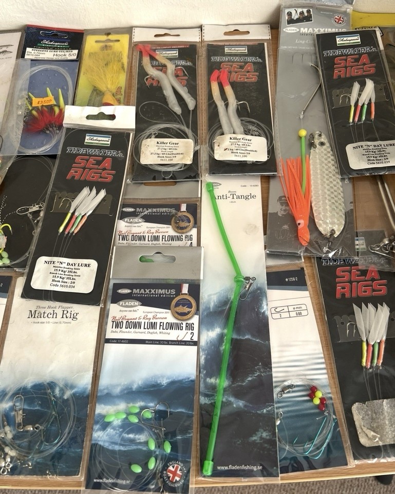 Job Lot Of Sea Fishing Tackle Rigs Plugs Spinners Hooks | eBay UK