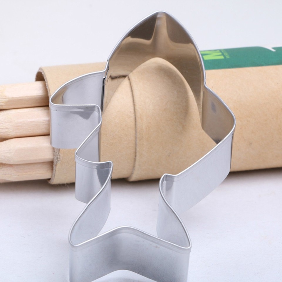 3Pcs Stainless Steel Fish Shape Cookie Cutters Set Baking Metal Pastry ...