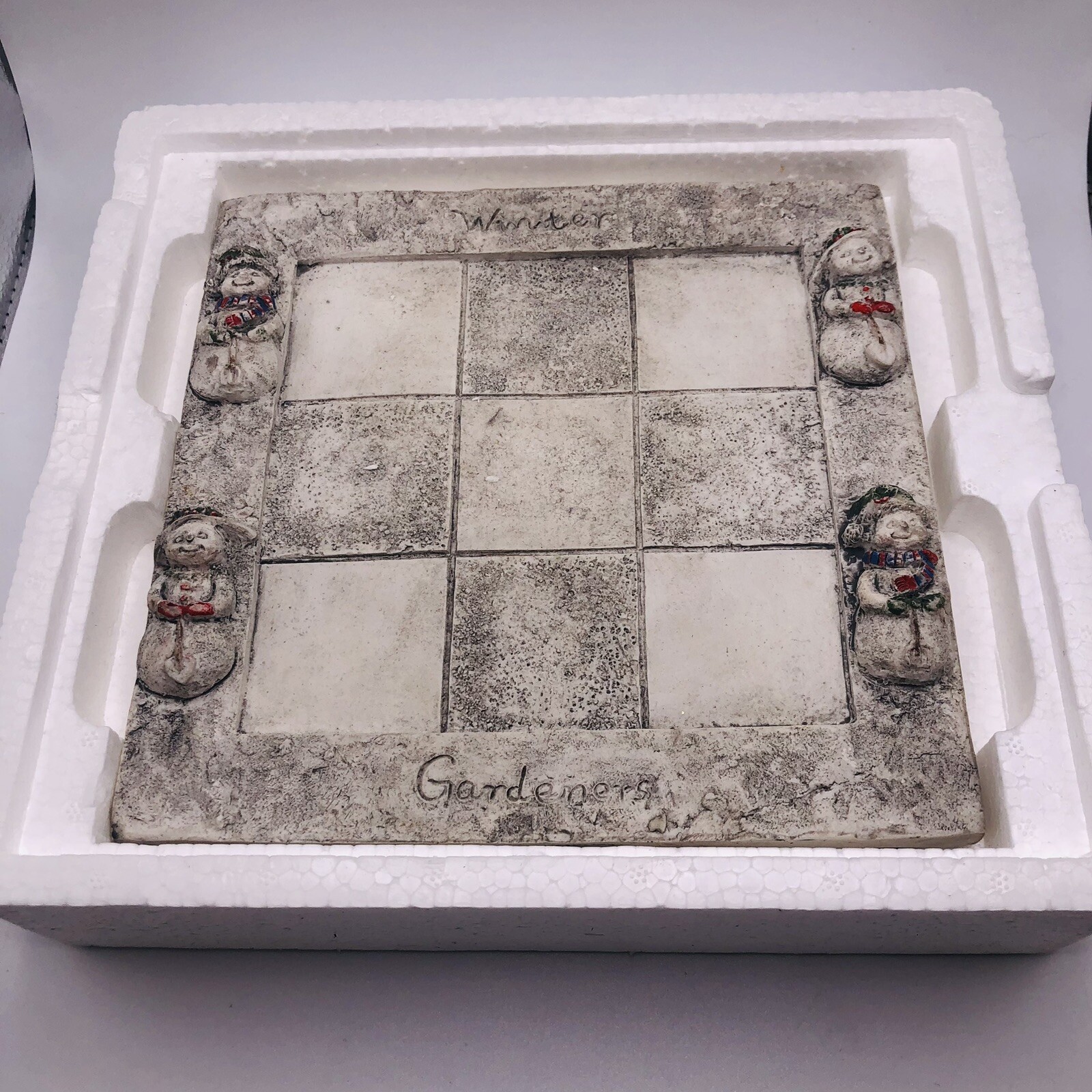 Hen Feathers Tic Tac Toe Set With Original Box Winter Gardeners Snowmen ...
