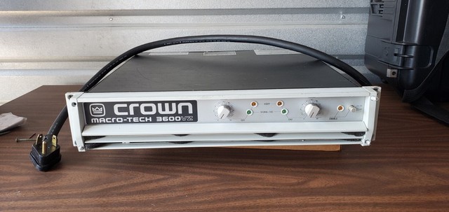Crown Macro-Tech Power Amplifier - MA-3600VZ for sale online | eBay