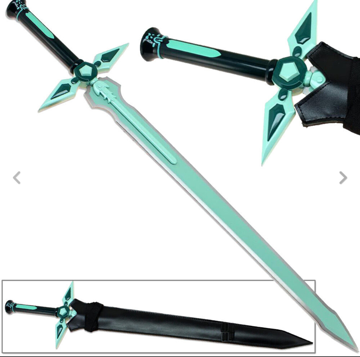SAO Dark Repulser Sword Art Online Carbon Steel Replica Anime Kirito ...