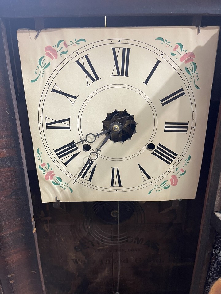 Antique 1860’s SETH THOMAS Weight Driven Clock - WORKS! | eBay