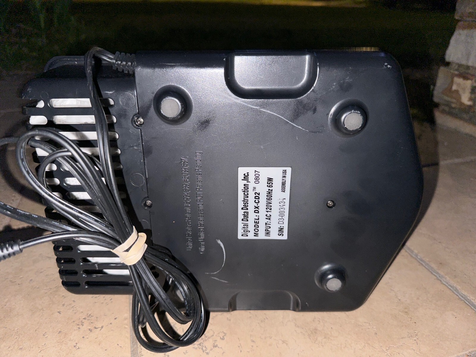 Digital Data Destruction DX-CD2 Automatic Optical Media Destroyer NSA ...