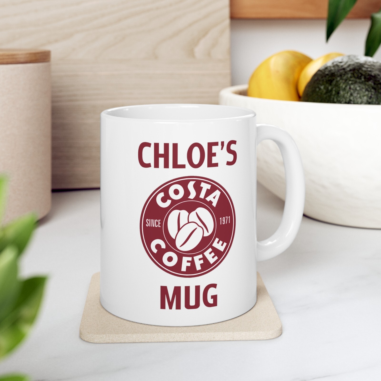 Costa Coffee Mug Personalised Cup Gift Christmas Birthday Mum Best ...