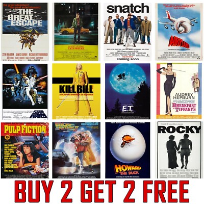 Classic Movie Film Posters Poster Prints Wall Art A4 A3 A2 | eBay UK