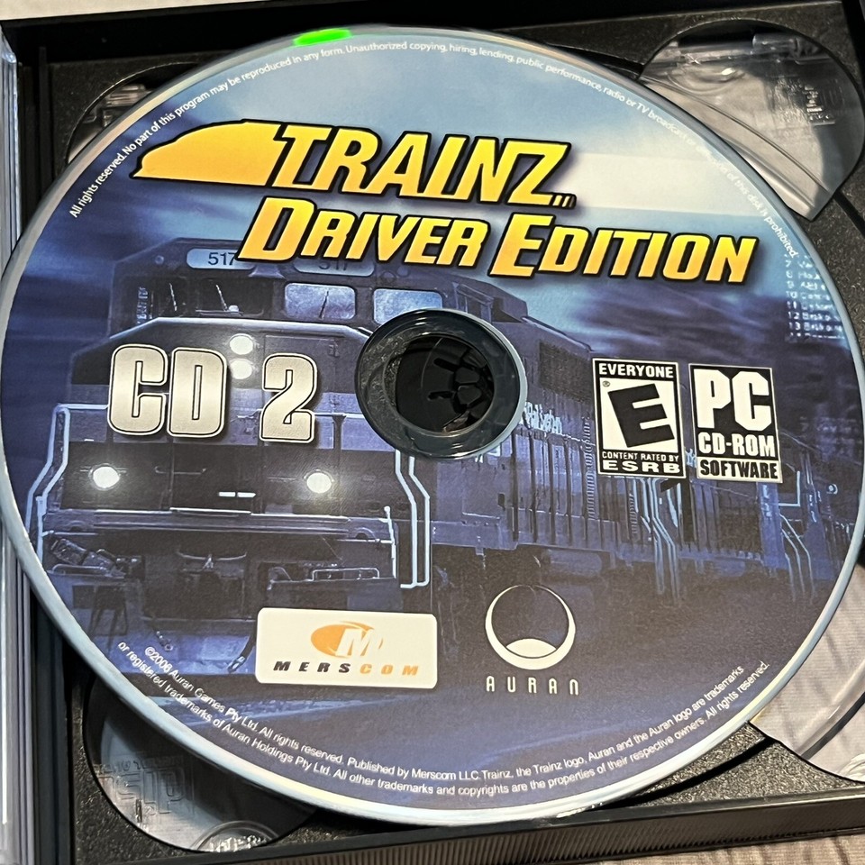 TRAINZ Driver Edition PC Computer Game 2006 Complete Three Disc Set CD ...
