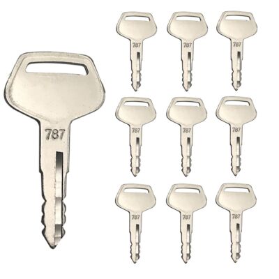Ignition Keys #787 with Key Chain TR261434 Fits Komatsu Loader Sakai ...