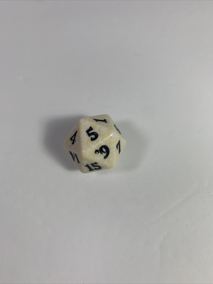 Magic The Gathering 2015 M15 D20 White Tan Die Life Counter MTG | eBay