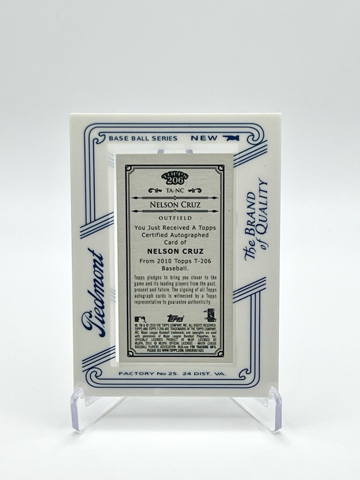2010 Topps T-206 Nelson Cruz Autograph - TA-NC - Rangers | eBay