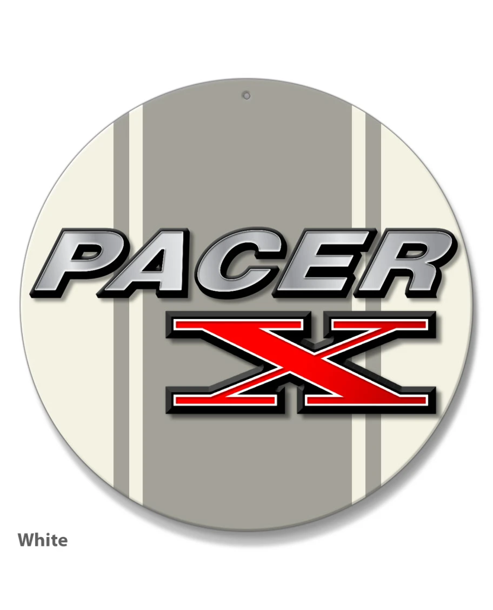 1975 - 1980 AMC Pacer X Emblem Novelty Round Aluminum Sign - Aluminum ...
