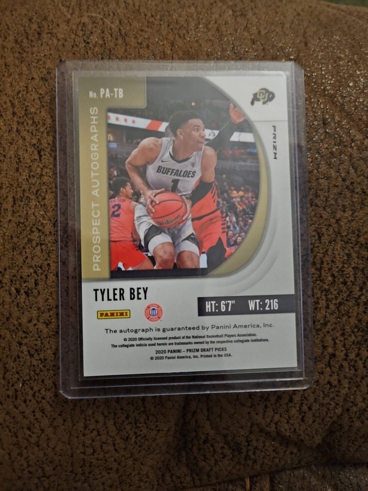 2020 PANINI PRIZM DRAFT PICKS PROSPECT TYLER BEY RED CRACKED ICE ...