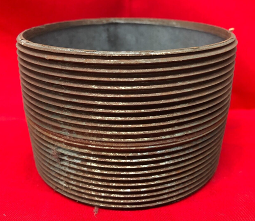 STEEL FULLY THREADED PIPE NIPPLE 4" NOMINAL PIPE SIZE 4 1/2" OD 3" OAL ...