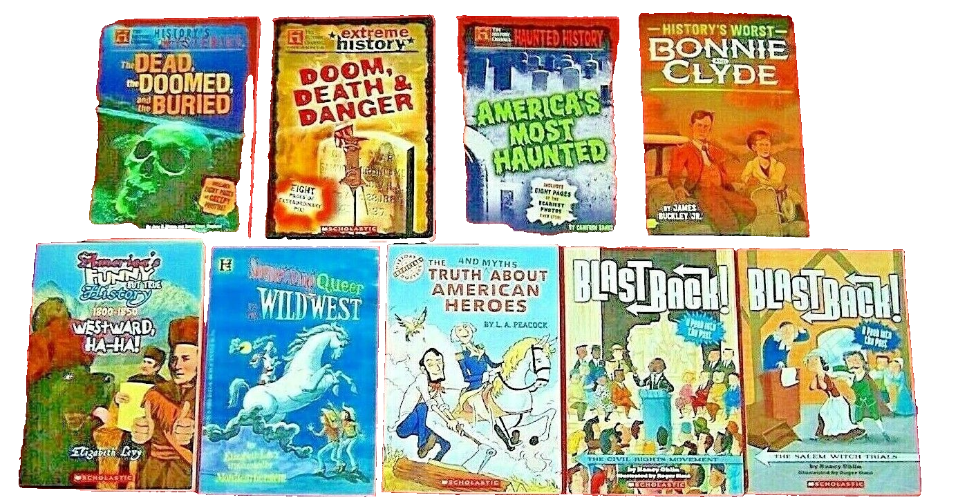 Fun History Books For Kids Lot 9 Accelerated Readers Blast Back Extreme ...