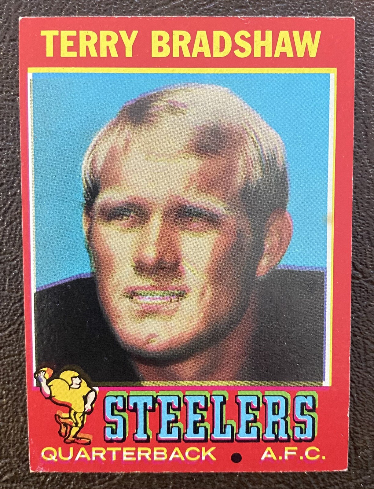 1971 Topps Football #156 Terry Bradshaw - Pittsburgh Steelers Rookie RC ...