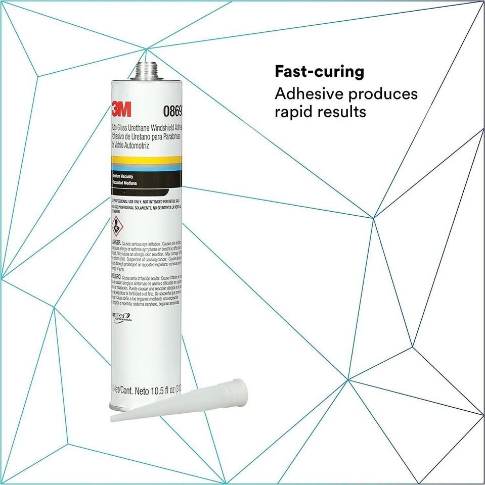 3M Auto Glass Urethane Windshield Adhesive, 08693, Medium Viscosity ...