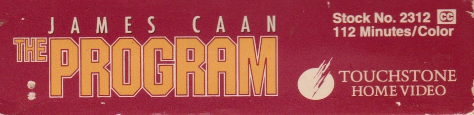 The Program (VHS, 1994) James Caan, Halle Berry, Omar Epps, Craig ...