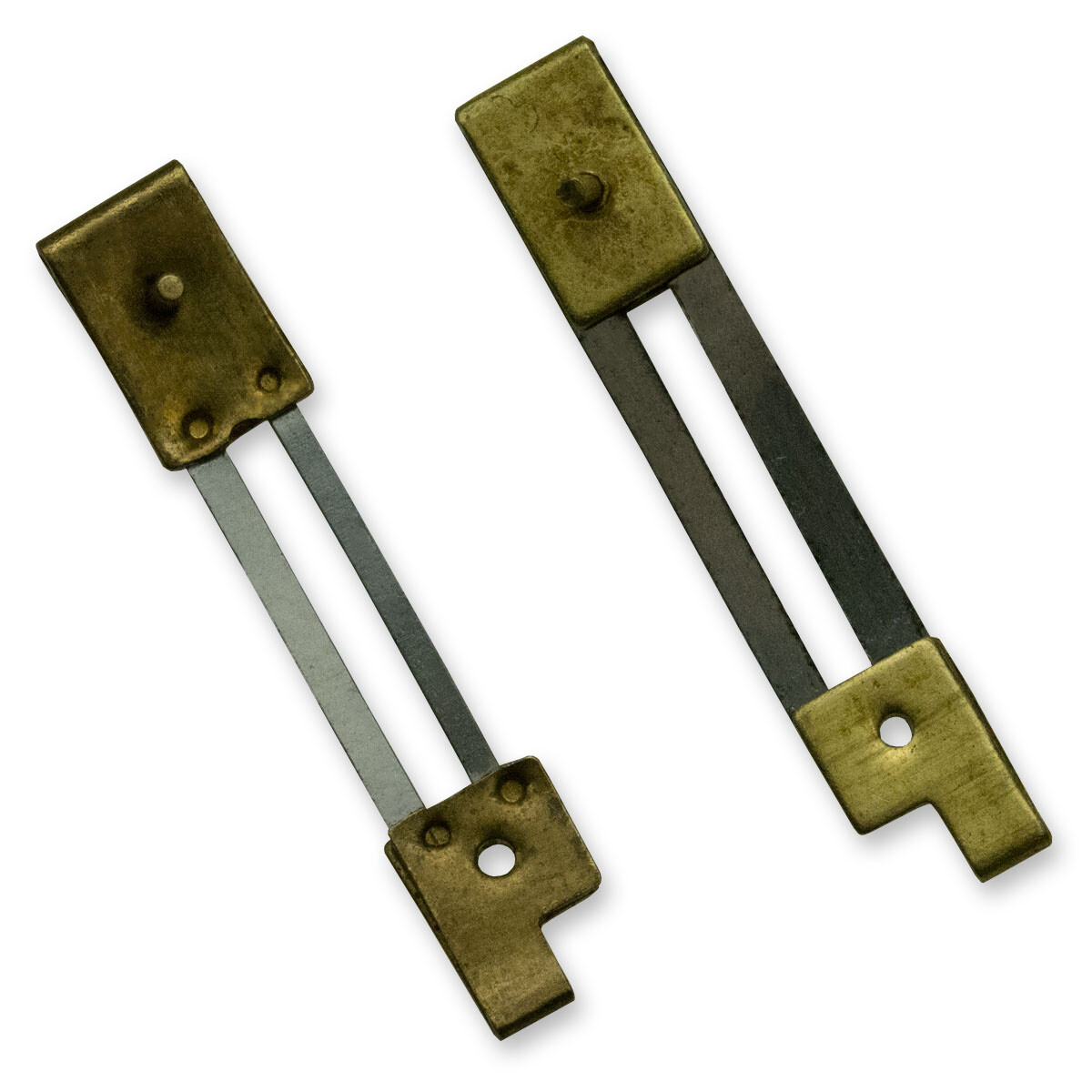 2x French Suspension Brass Springs blocked Wall Mantle Clock pendulum ...