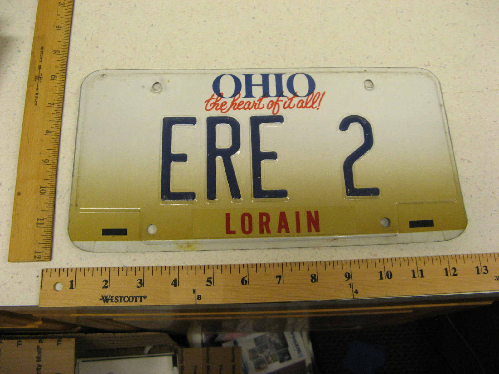 OHIO OH LICENSE PLATE VANITY TAG #ERE 2 INITIALS | eBay