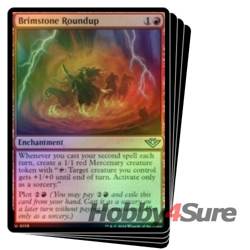Foil Brimstone Roundup X4 M/NM Magic MTG Outlaws Of Thunder Junction | eBay