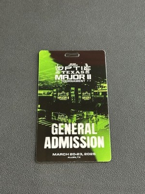 OpTic Gaming Major 2 General Admission Unused Badge Hecz Scump COD Halo ...