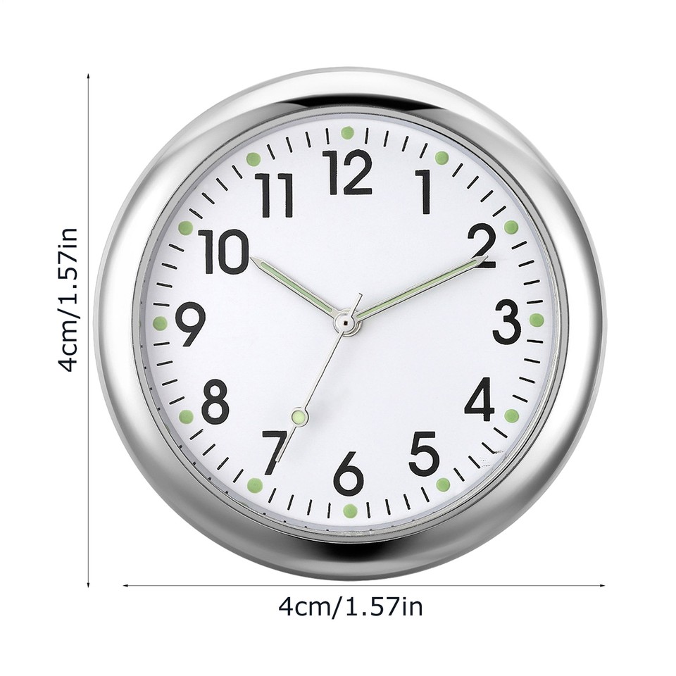 Car Dashboard Clock - Mini Tiny Analog Clock Watch for Vehicle Stick On ...