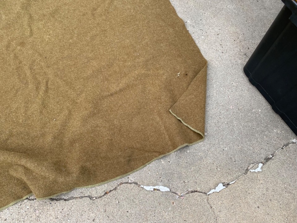 ORIGINAL WWII US ARMY M1938 WOOL FIELD BLANKET- DATED 1944 | eBay