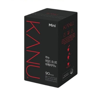 MAXIM KANU Mini Mild Roasted Korean Instant Americano Coffee 90 sticks ...