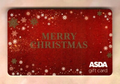 ASDA ( UK ) Merry Christmas, Snowflakes ( 2018 ) Gift Card ( $0 ) | eBay