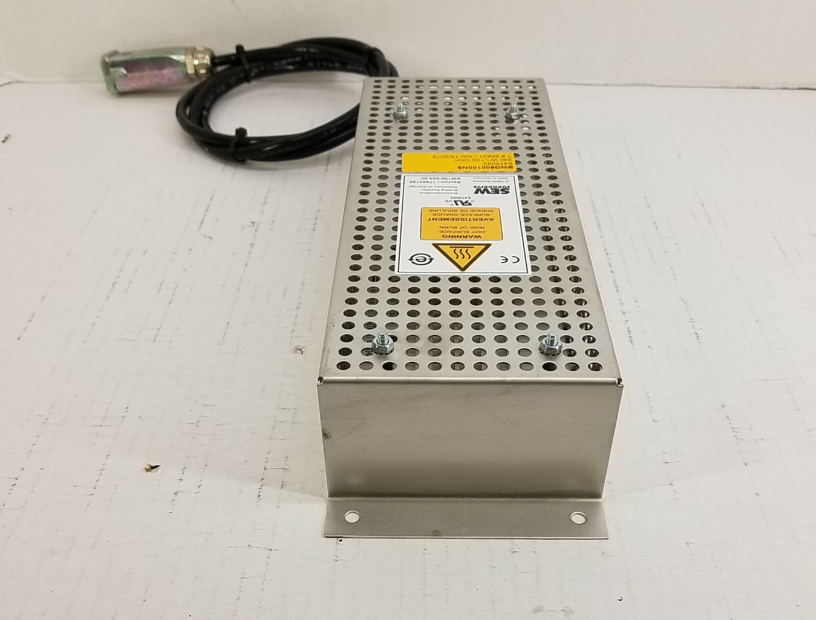 SEW EURODRIVE BW100-004-00 Braking Resistor BWG600100NS 240 W, 100 Ohm ...