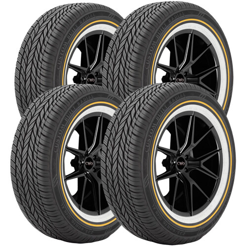 (QTY 4) 235/70R15 Vogue Custom Built Radial 106H XL Gold/White Tires | eBay