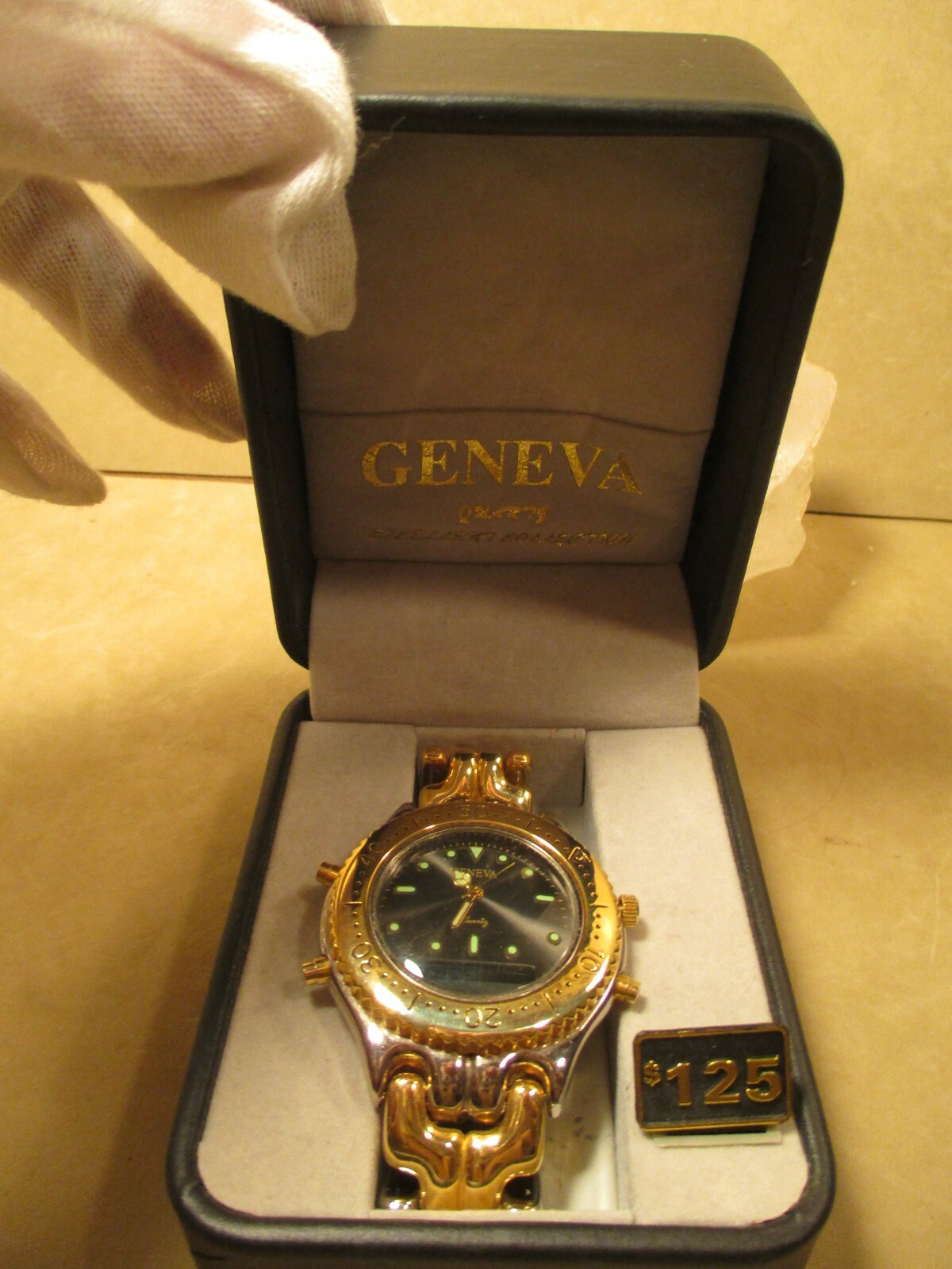 Men's New in Box Geneva Quartz Excellent Collection Watch, Retailed ...