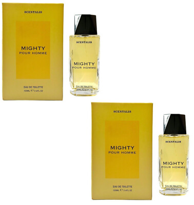 2 x Mighty Pour Homme Mens Perfume Eau De Toilette Mens Fragrance EDT ...