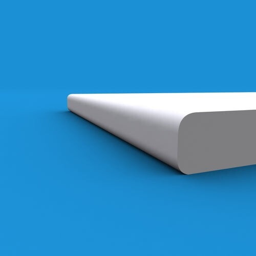Primed MDF Window Board Extra Thick 30mm Bullnose Edges 175mm x 3m Cill ...