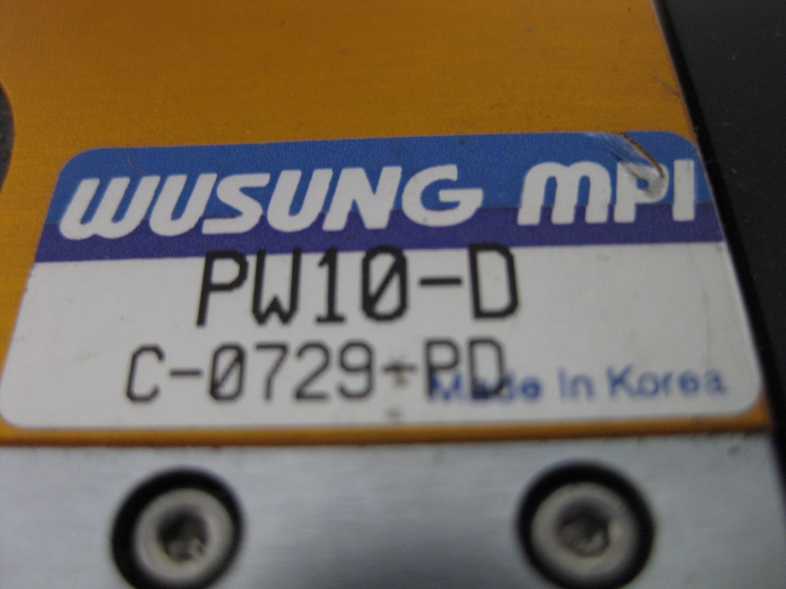 Wusung MPI PW10-D Cyclinder Gripper Pick and Place Robotics | eBay