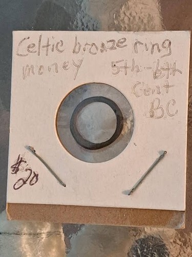 Ancient Celtic bronze ring coins, proto money, (Used for exchange ...