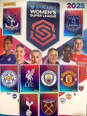 Panini Women's Super League WSL 2025 Stickers #166 - 397 2024/25 pick ...