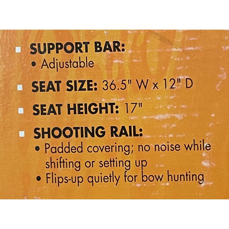 18 Ft Two Man Stand Muddy Legend XLT Deer Hunting Ladder Treestand w/2 ...