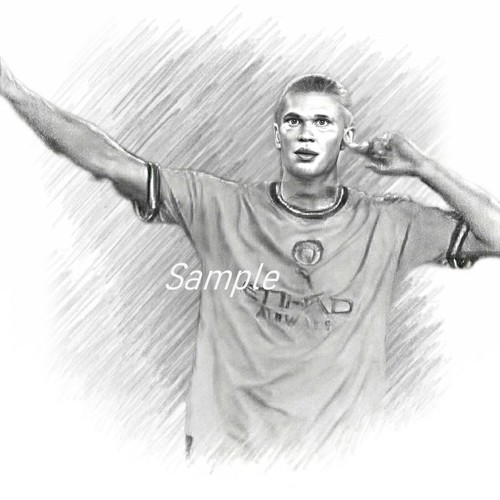 Erling Haaland 2 - Manchester City Art Print | eBay