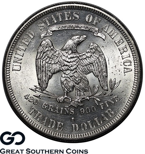 1877-S Trade Dollar, Nice Cartwheel Mint Luster, Sharp Choice BU++ | eBay