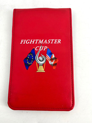 Sunfish Golf Scorecard Yardage Book Holder Fightmaster Cup Solid Red ...